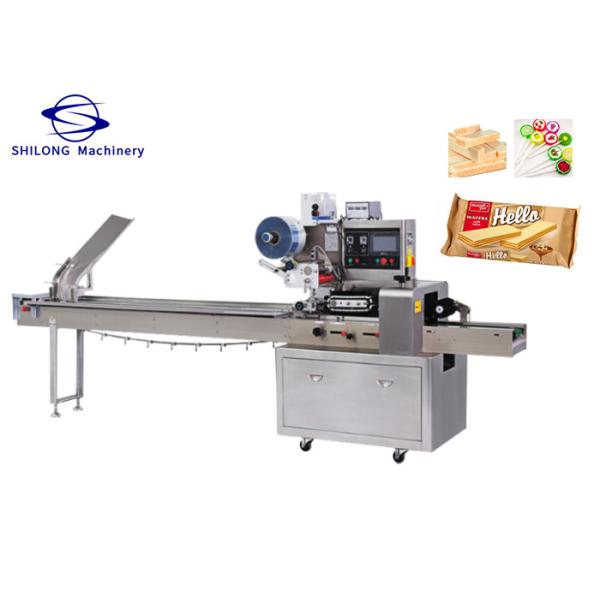 Quality 280mm Pillow Pouch Horizontal Packing Machine Conveyor Flow Wrapper 230 packs / for sale