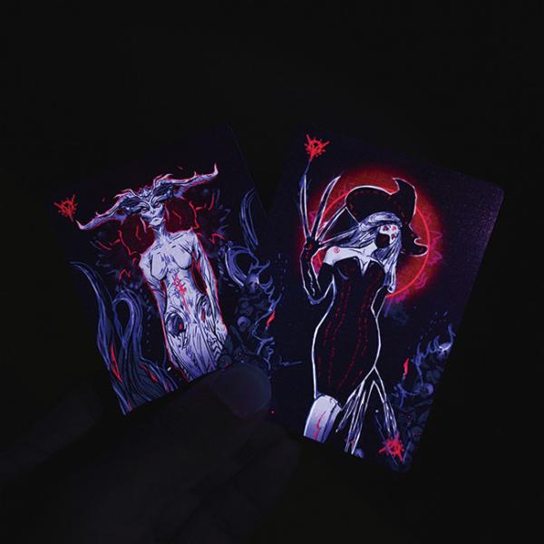 Quality Glow In Dark CMYK Print Playing Cards Custom Magic Cards Printed for Casino for sale
