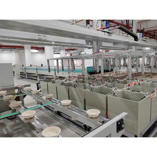 Quality 24-station Spin Coating Machine For Pulp Molding Fiber With Barrier Coat for sale