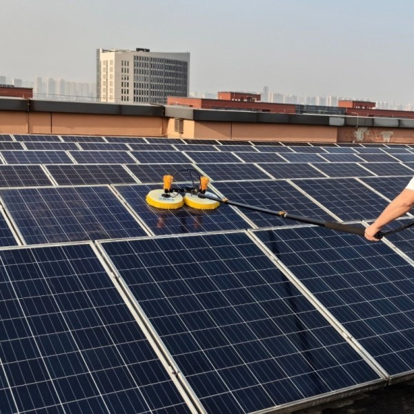 Quality Nylon Bristle Double-Head Rotating Brush for Solar Cleaning Customized Request for sale