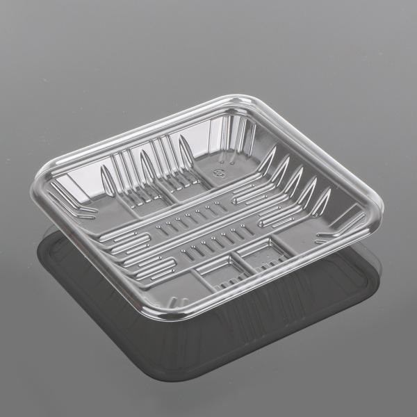 Quality OEM ODM Square Disposable 14*14*2cm Plastic Meat Packaging for sale