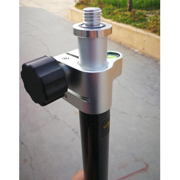 Quality RTK Carbon Fibre Telescopic Pole Gnss 2.44m Black for sale