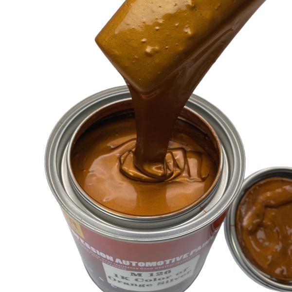 Quality M126 1K Orange Silver Spray Paint For Car Metallic Silver Auto Paint High for sale