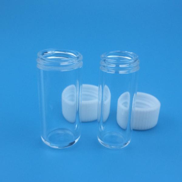 Quality High Temperature Clear Fused Quartz Glass Container for sale