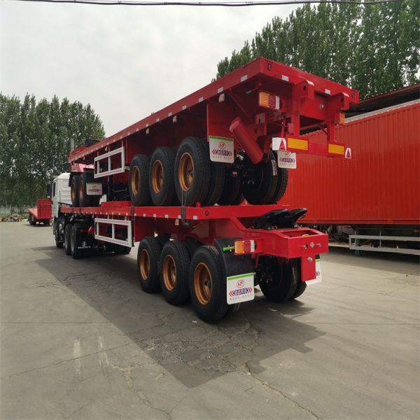 Quality Customizable 20ft 40ft 45ft Transport Container Trailer with Max Payload of 40T for sale