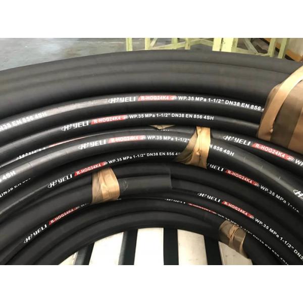 Quality DN32 EN856 4SH Wire Spiral Hydraulic Hose for sale