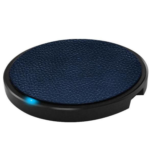 Quality Fast Qi 10W 12V wireless charger Pad Leather Surface for sale