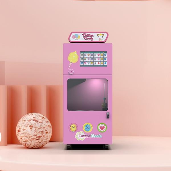 Quality High Efficiency Coin Operated Cotton Candy Machine ROHS For Subway Station for sale