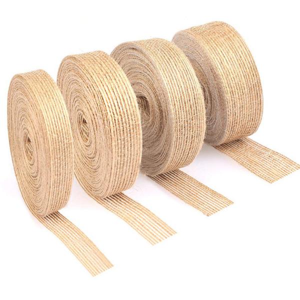Quality Customize Loose Weave Burlap Ribbon For Gift Packing Decoration for sale