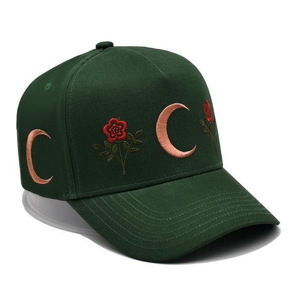Quality 5 Panel Flat Curve Snapback Cap With Embroidery Logo Structured Baseball Cap for sale