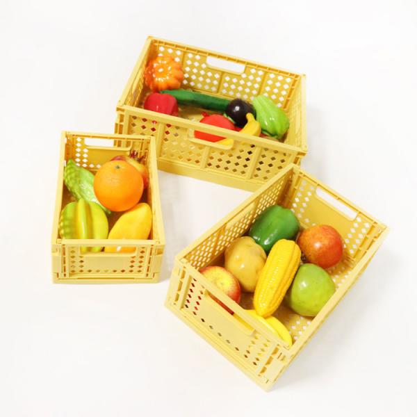 Quality Detachable Thickened Foldable Crate Box , Odorless Collapsible Plastic Containers for sale