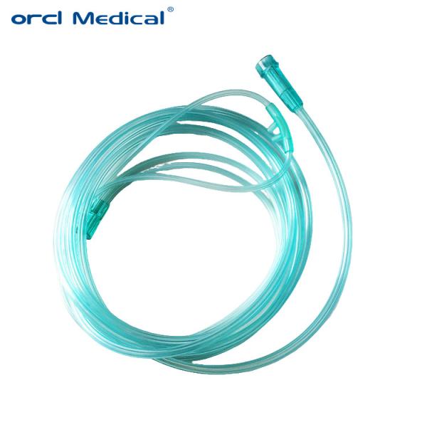 Quality Medical Disposable Soft Nasal Oxygen Cannula , PVC Transtracheal Oxygen Cannula for sale