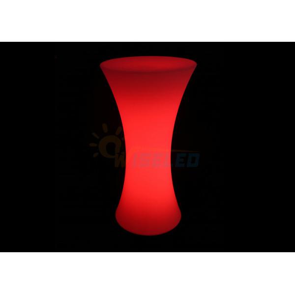 Quality PE Plastic Unique LED Cocktail Table With Rechargeable Battery Operated for sale