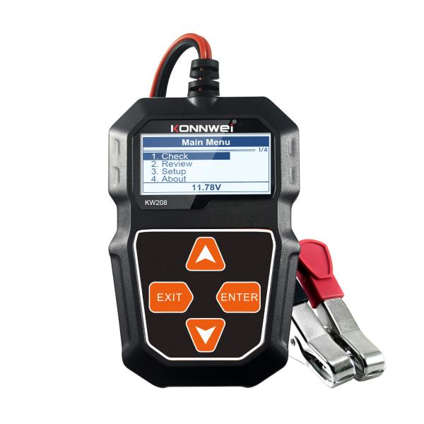 Quality 100-2000CCA Konnwei Kw208 Lead Acid Battery Tester For 12V Car for sale