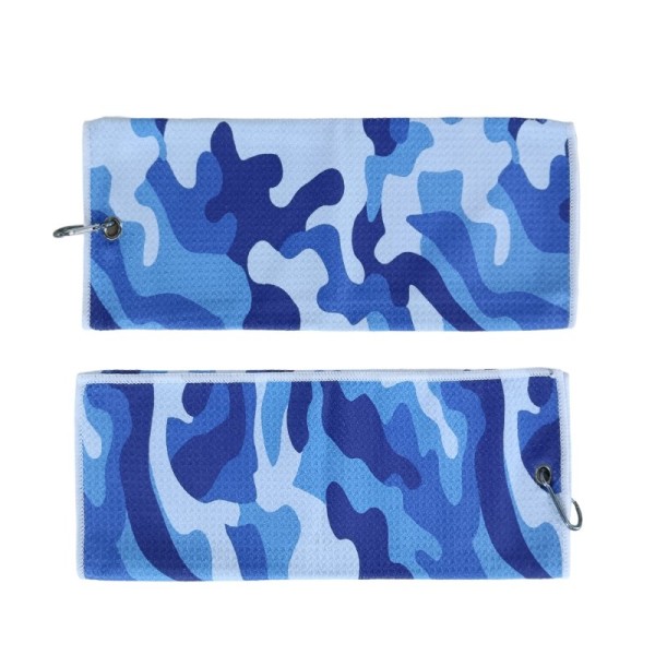 Quality Absorbent Microfiber Waffle Weave Golf Towel Printed Custom Logo for sale