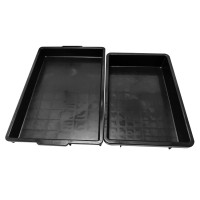 Quality ESD PCB Tray Thicken PP Plastic Antistatic Storage Trays Black ESD Packing for sale