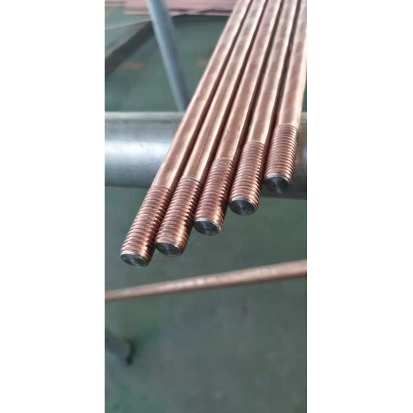 Copper Bonded Earthing Electrode Raw Material 16mm M8 Thread from China ...