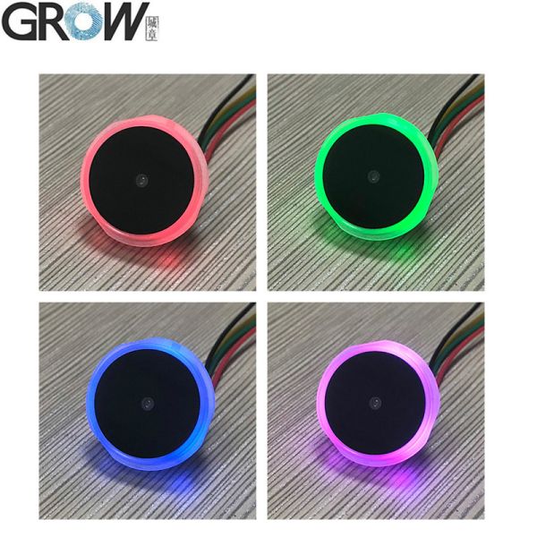 Quality GROW GM60-S Ring Indicator Light Can Controlled Small Round UART Interface 1D/2D for sale