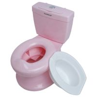 Quality Pink Plastic Baby Potty Toilet EN71 Certified Pure Color Design Custom Logo for sale