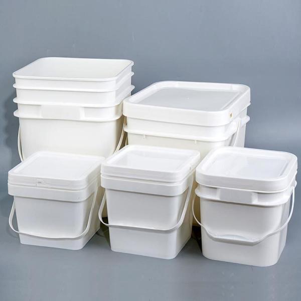 Quality Square Plastic Bucket for Cat Litter Container 5L 6L 8L 12.5L 15L Leak Proof Design for sale