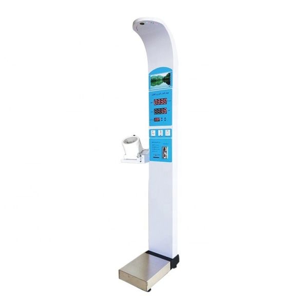 Quality Public School Gym Health Club BMI Body Scale with Ultrasonic Height Weight Machine for sale