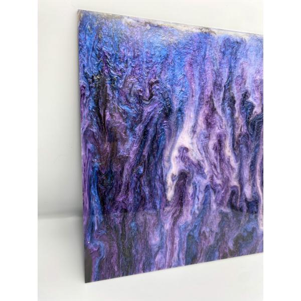 Quality 1/8 in Romantic Purple Starry Sky Pattern Cast Acrylic Sheet for Laser Cut for sale