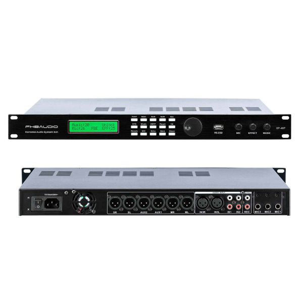 Quality Metal Karaoke Speaker Management Processor , AFC ADI Digital Echo Processor For Disco Party for sale