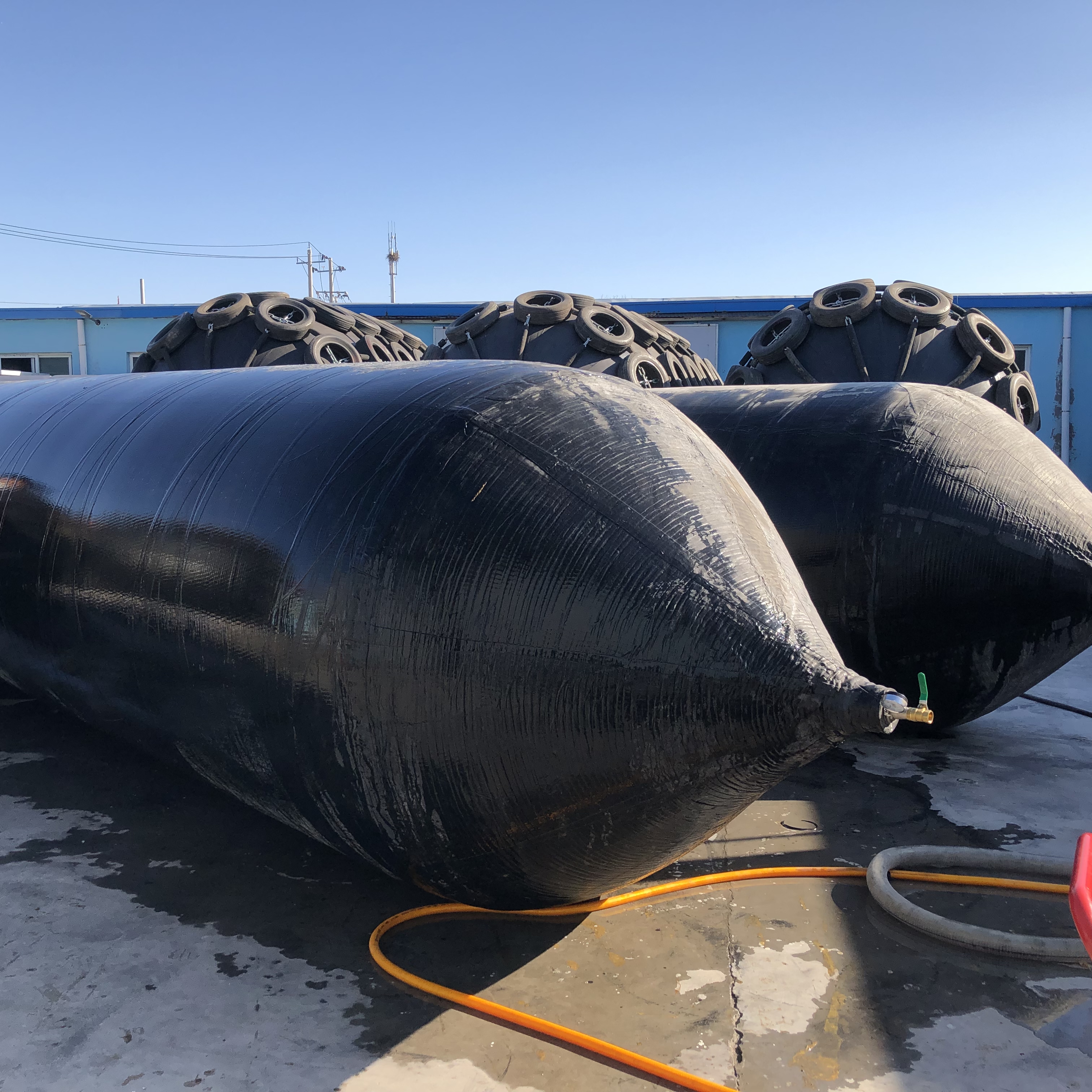 ISO14409 Natural Rubber Marine Salvage Airbags Customized Size 8