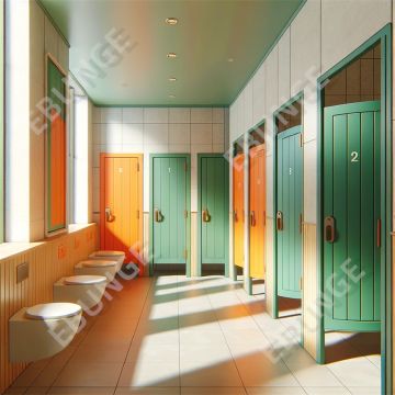 Quality High Pressure Laminate Toilet Cubicle for Durability and Scratch Resistance for sale
