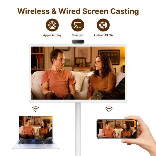 Quality Smart Rotate Screen 24 Inch 32 Inch Incell Touch Screen IPS Movable Android for sale