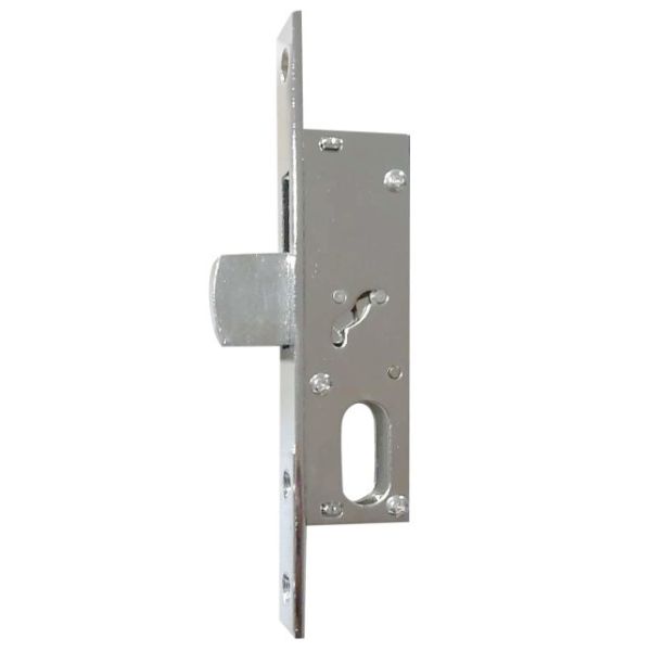 Quality Aluminum Door Lock CP Finish Aluminum Surface Mounted Door Lock Bolt Type 35-50mm for sale