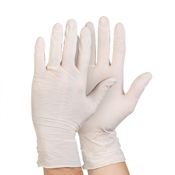 Quality Custom Powdered Latex Gloves Non Sterile Medical Patient Examination Glove for sale