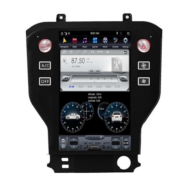 Quality Tesla Screen Ford Mustang Car Android Head Unit Stereo PX6 DC 12V for sale
