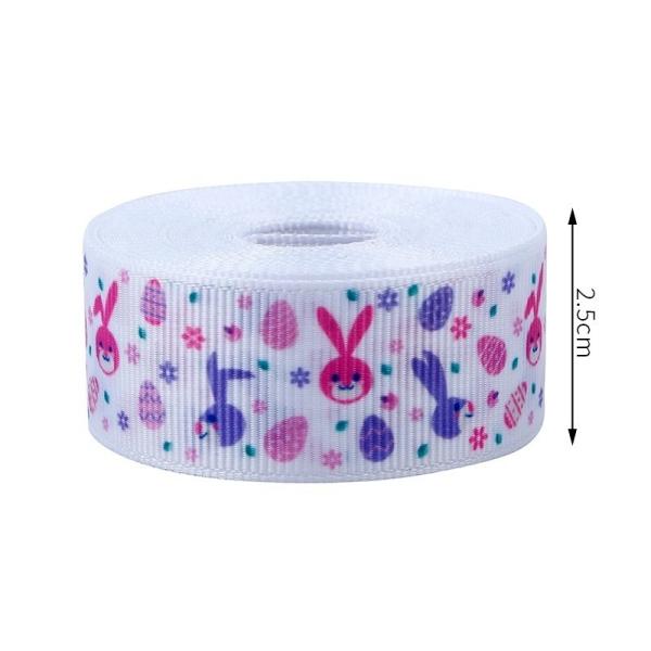 Quality Sustainable MSD Custom Spring Easter Day Bunny Egg Stripe Printed Ribbon for for sale