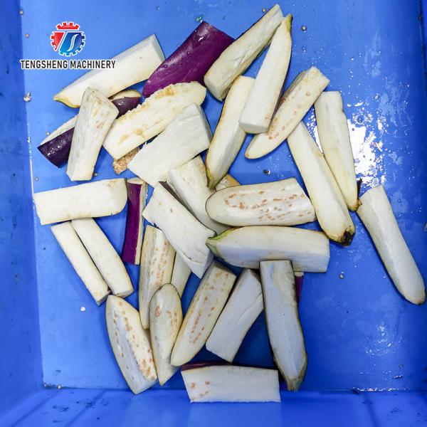 Quality 120KG Fruit and vegetable slicing machine eggplant and melon cutting long strip for sale