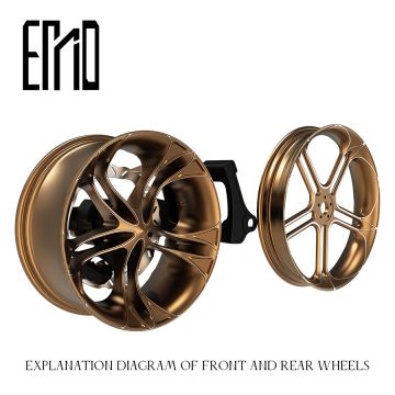 Quality INCA Custom Motorcycle Wheel LG-61 3D Hyperfine Multicolor Turbo Style Wheels for sale