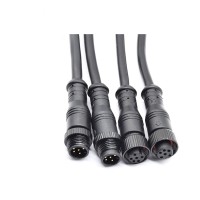Quality Waterproof Plug M12 Cable Male Female Plug ConnectorPin Sensor Outdoor Light Led for sale