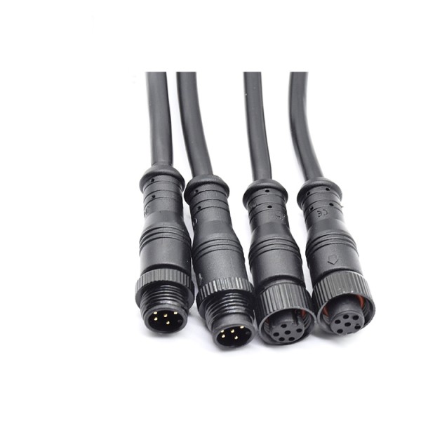 Quality Waterproof Plug M12 Cable Male Female Plug ConnectorPin Sensor Outdoor Light Led Waterproof Aviation Wire for sale