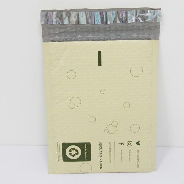 Quality Green Biodegradable Bubble Mailers Reusable Plastic Eco Padded Envelopes for sale