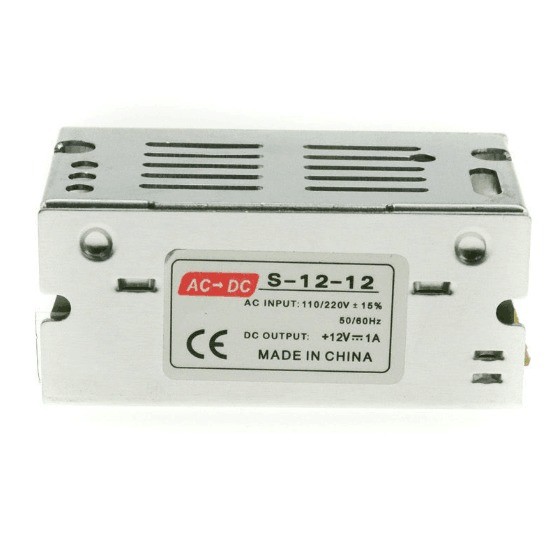 Quality Single Output 12V 1.2A 12W Switching Power Supply for LED and DC Power Output for sale