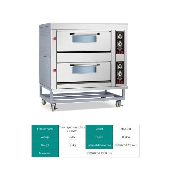 Quality Customized Baking Bakery Standard Gas Oven Heating Method Far Infrared Heat Pipe for sale