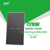 Quality 2.0mm Back Glass Jinko Mono N Type Tier 1 Solar Panels 700Watt 710Watt 720Watt for sale