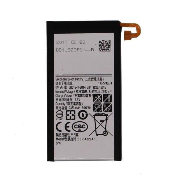 Quality Battery For Samsung Galaxy GALAXY A3 2017 / EB-BA320ABE 2350mAh for sale