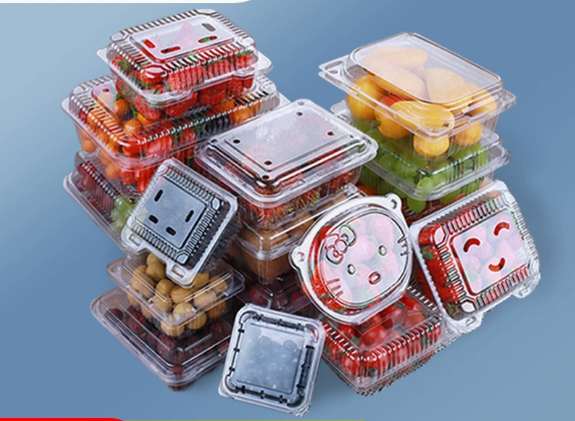 Quality Customized Design Recyclable PET Food Packaging Box with Heat Sealing for Fruits and Vegetables for sale