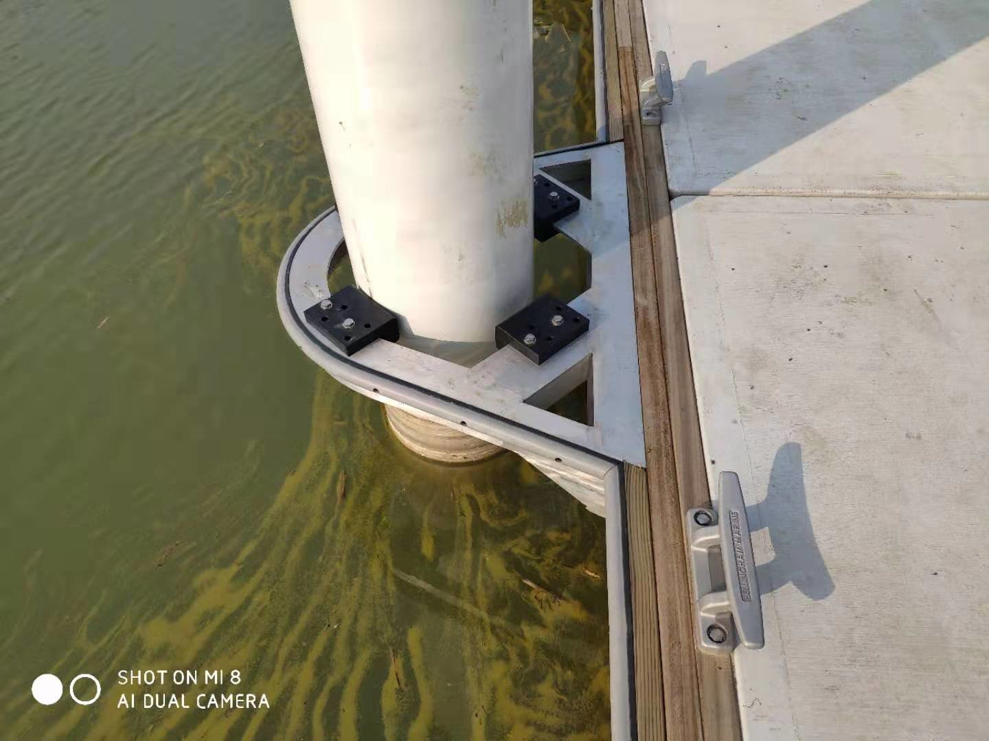 Sea Aluminum Pile Guide / Dock Anti Corrosion For Floating Bridge Pile Cap