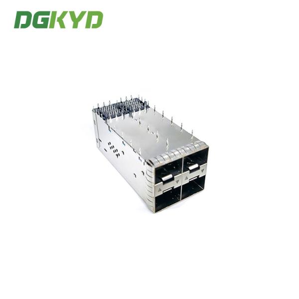 Quality Fiber Optic SFP Connector RJ45 2X2 Cage DGKYDSFP10732322F006057 for sale