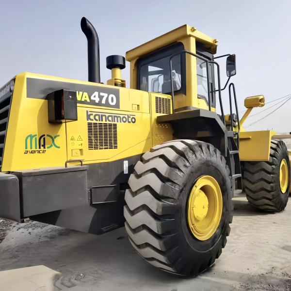 Quality 2nd Hand Komatsu WA470 Wheel Loader Used Front Loader 22T for sale