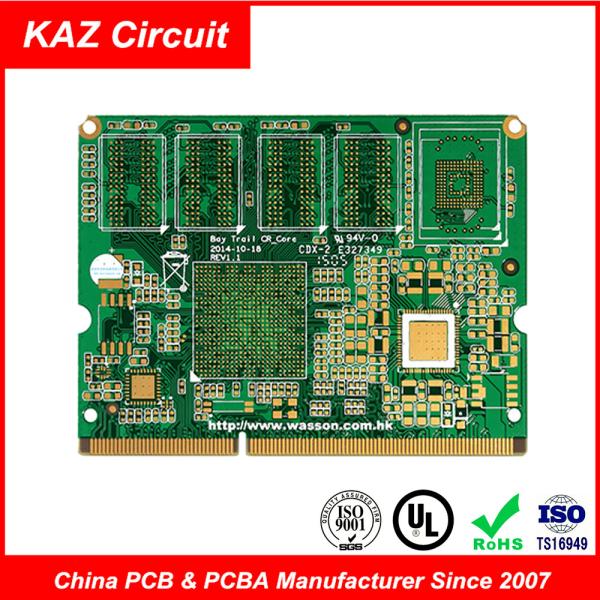 Quality High TG Halogen 1 Oz Copper Free Golden Finger Prototype PCB Assembly for sale
