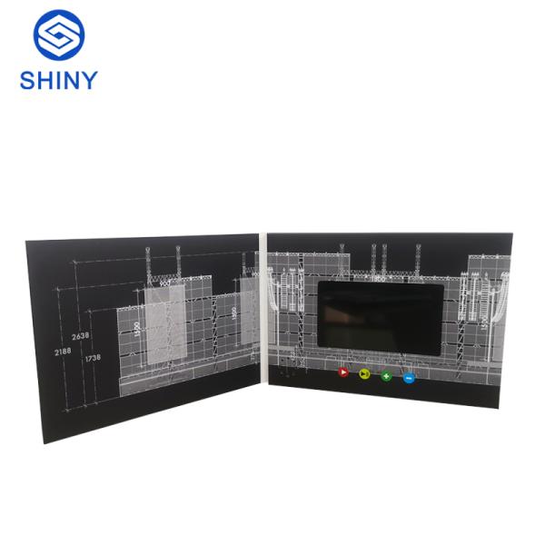 Quality 1920 X 1080 Pixels Resolution 4.3” LCD Video Folder with High Resolution and CMYK Printing for sale