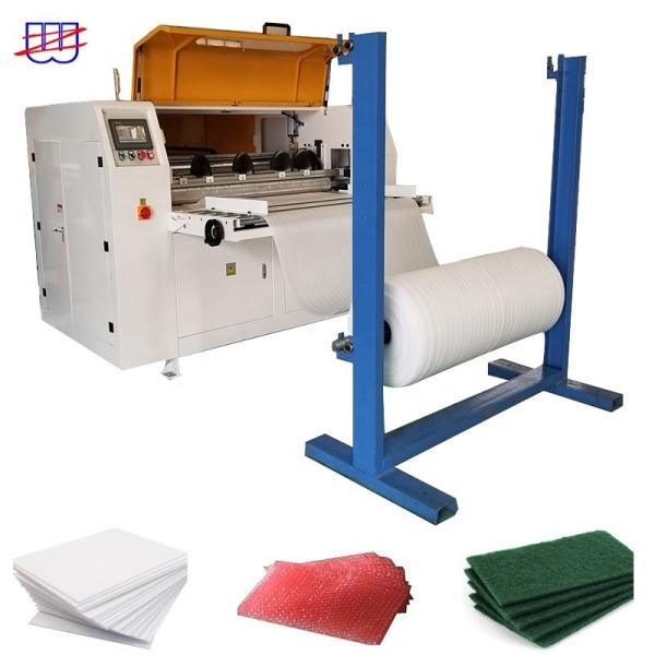 Quality Fully Automatic CNC Cutting And Slitting Cutter For Air Cushion Bubble Film Pearl Cotton EVA Foam Roll Sheet for sale